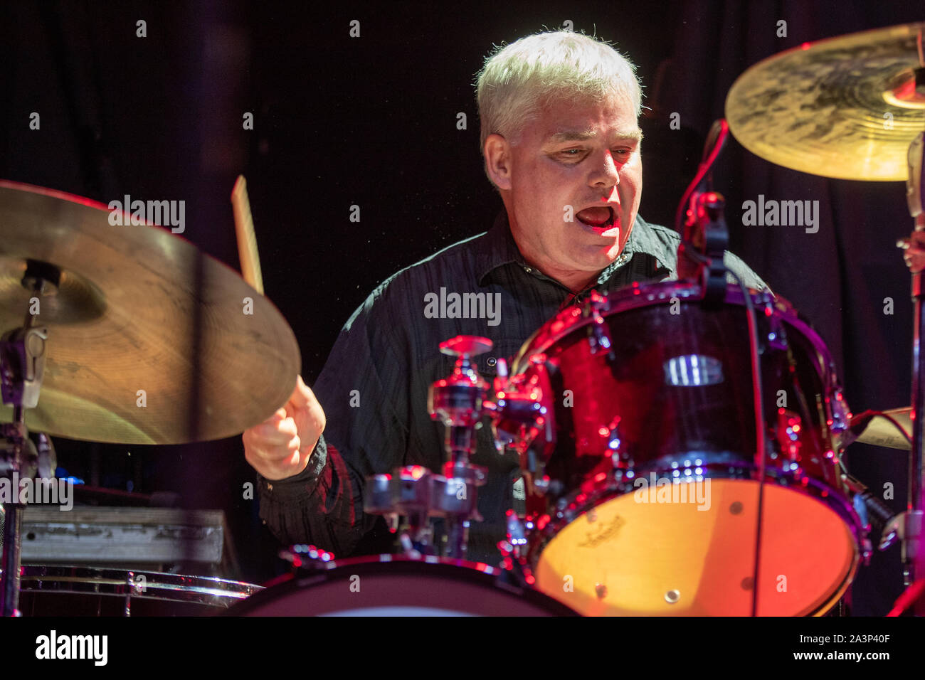 Brighton, UK. 8 Oct 2019, Brendan Canty performing with MC50 sporting ...