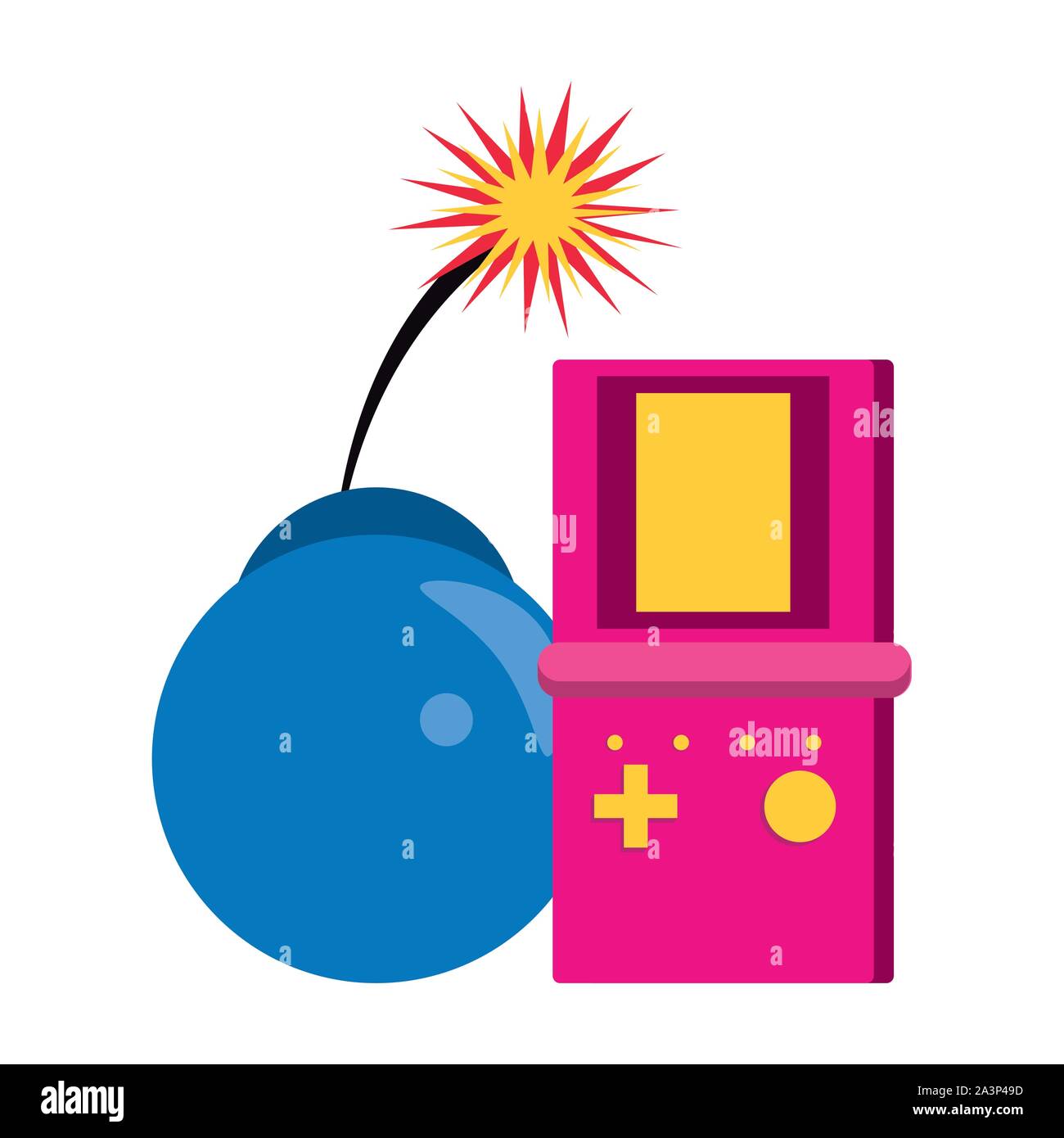 Retro videogame design Stock Vector Image & Art - Alamy