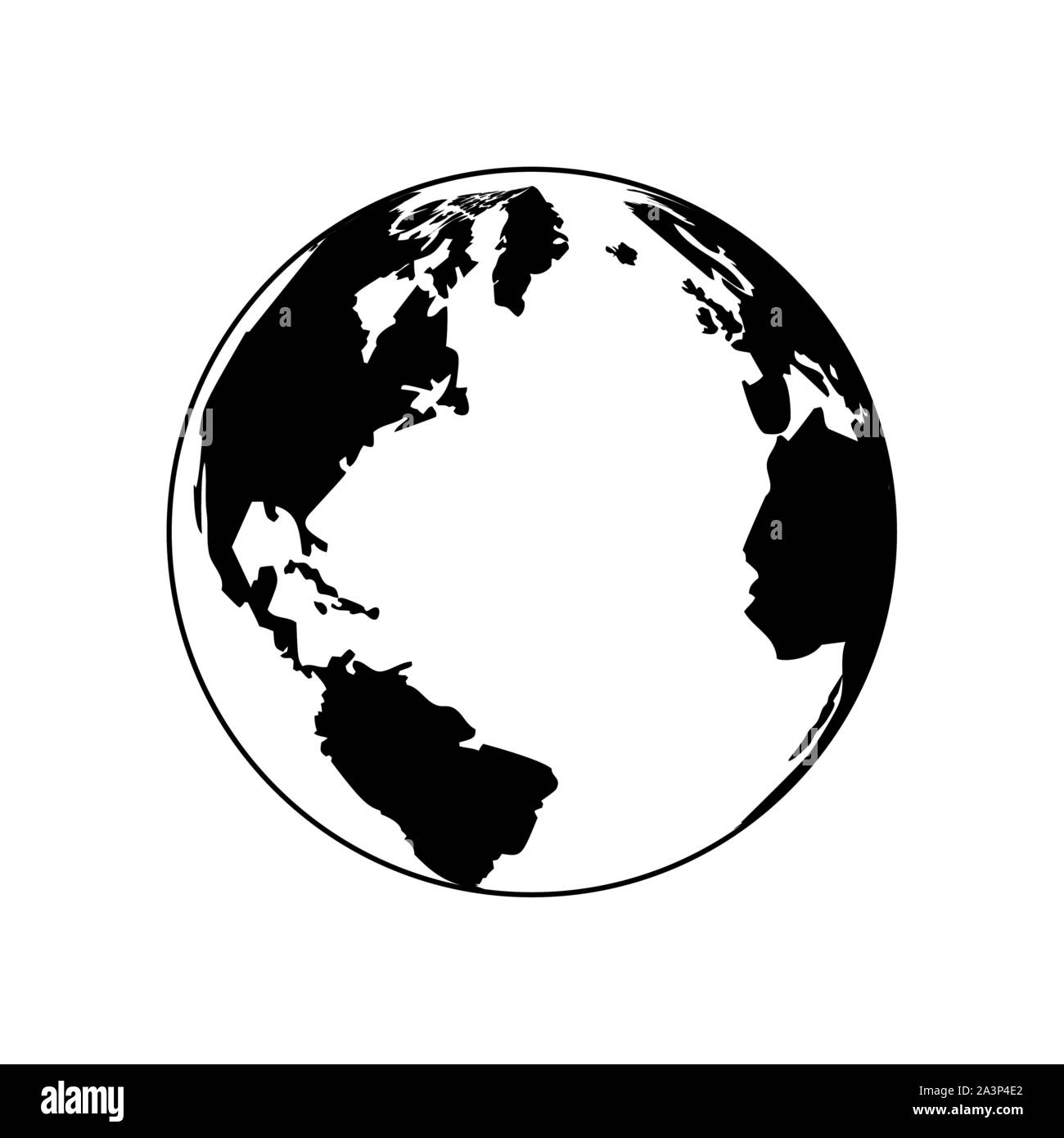 earth planet icon, flat design Stock Vector Image & Art - Alamy