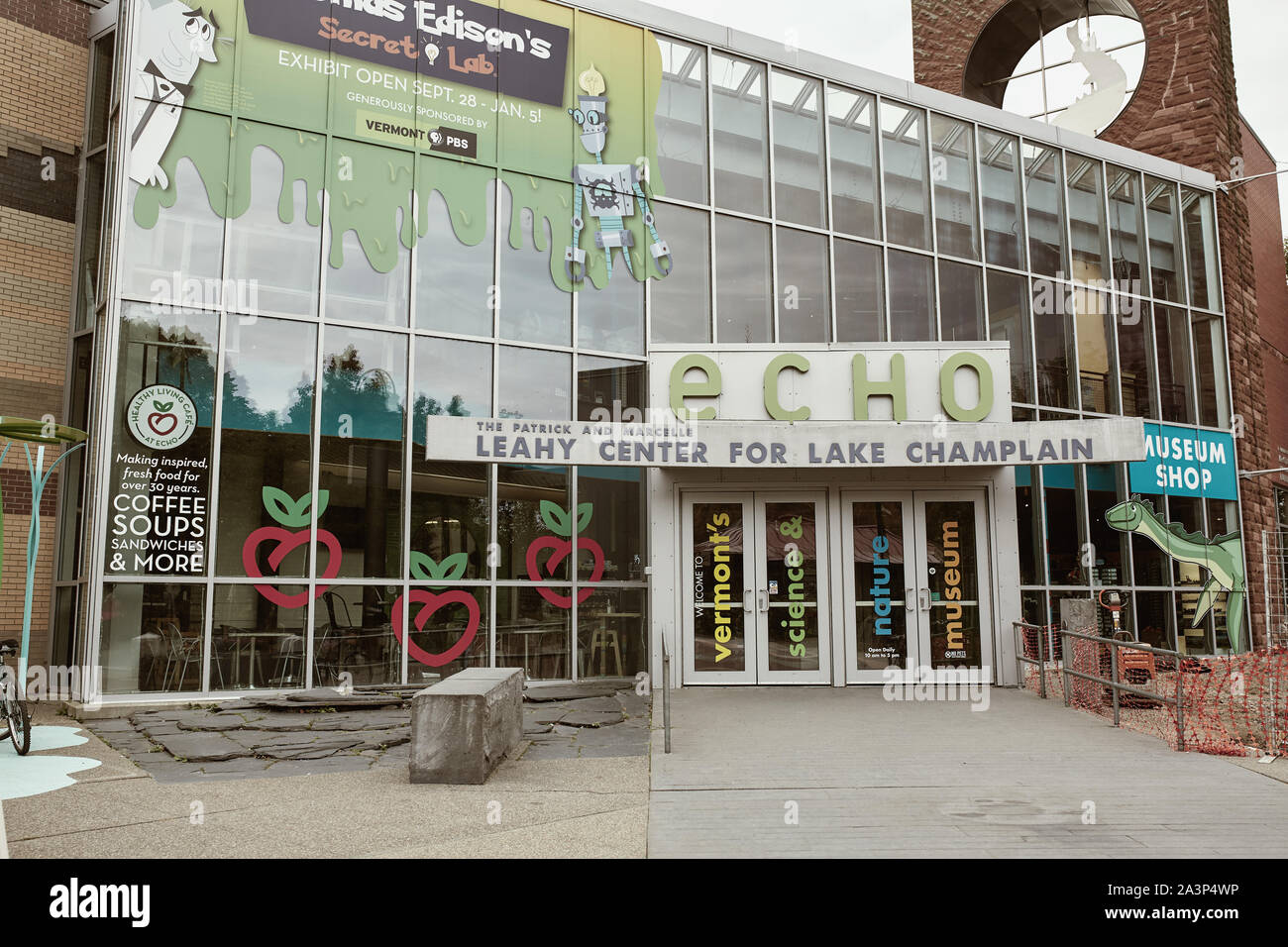 Burlington, Vermont - September 29th, 2019: Exterior of ECHO, Leahy ...