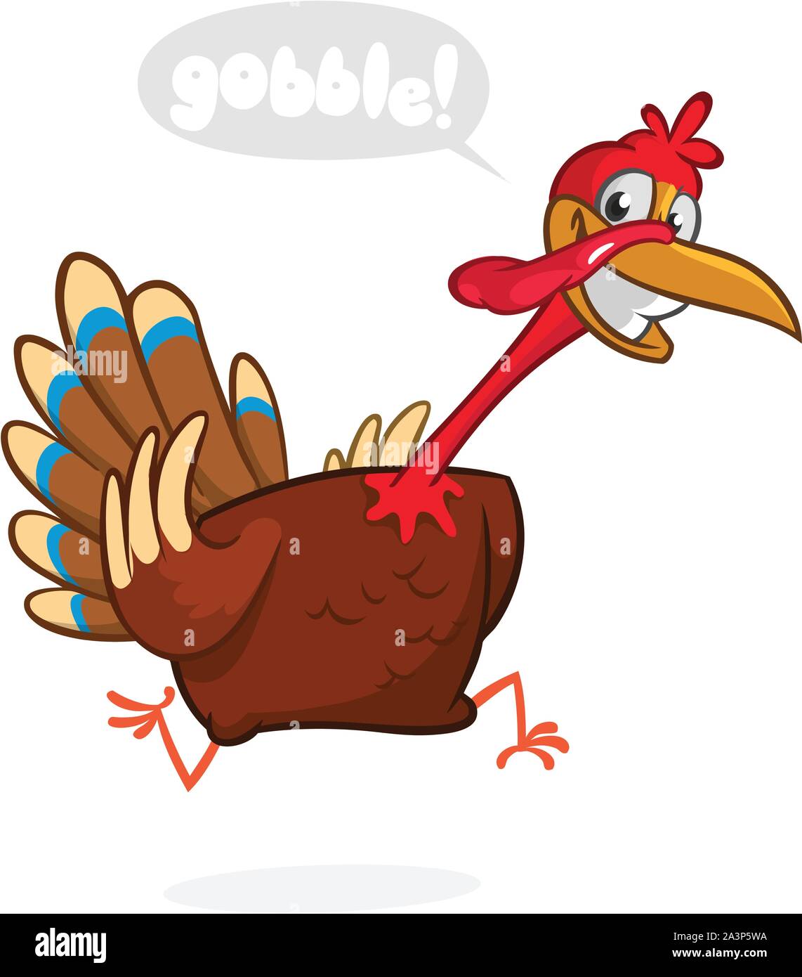 Cartoon Turkey Running