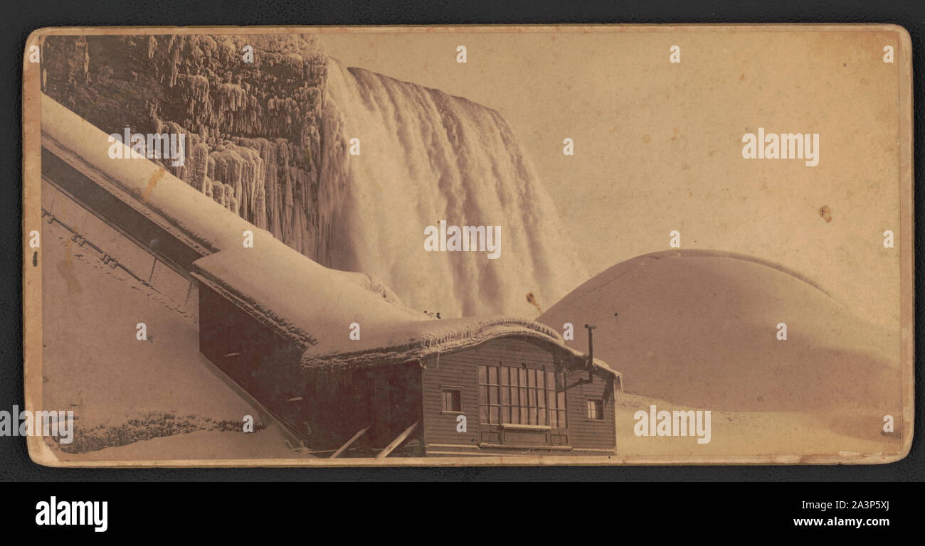 Snow shed in winter at Niagara Falls] / C.H. Nielson, Manufac. of all ...