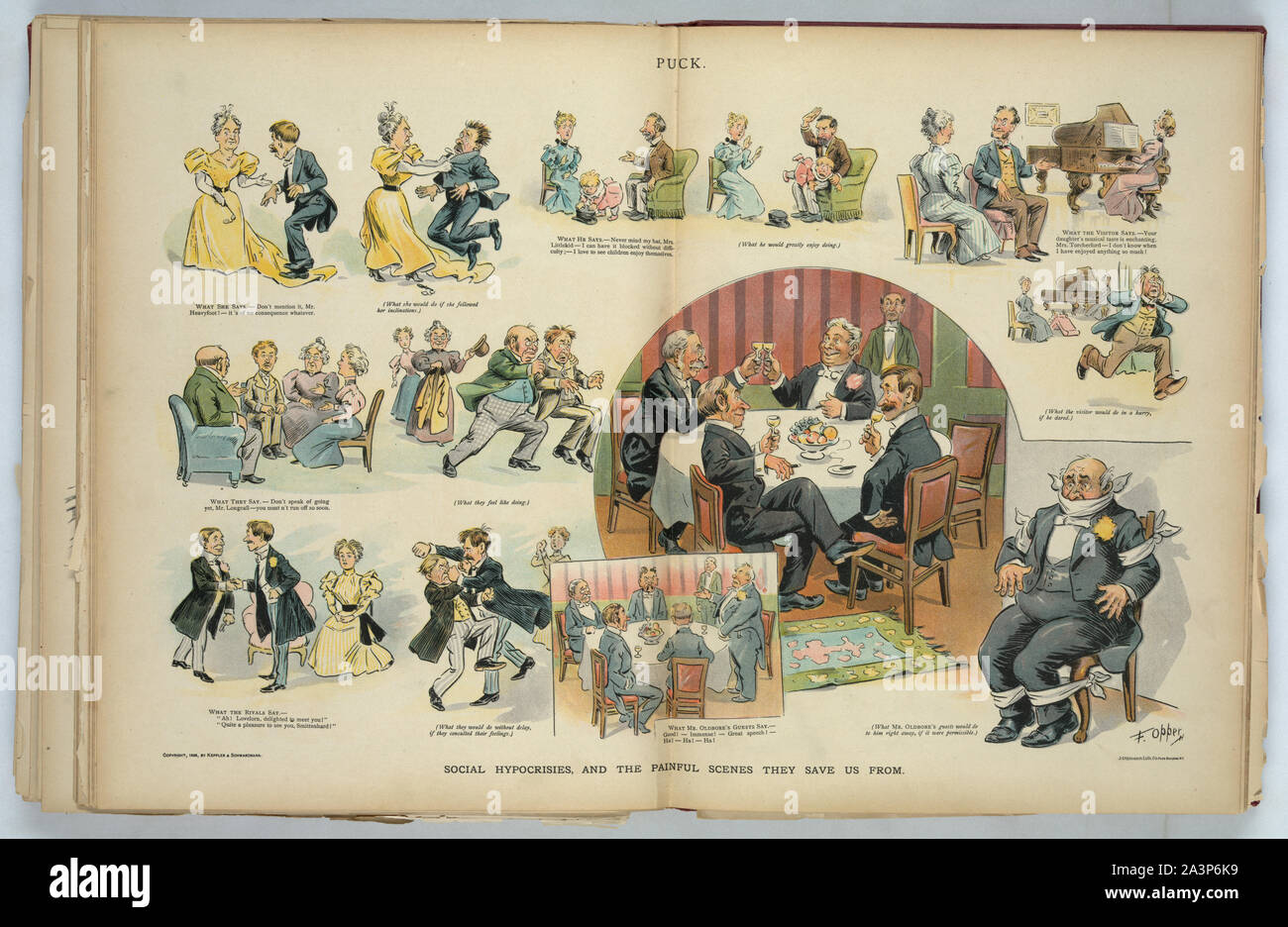 Social hypocrisies, and the painful scenes they save us from / F. Opper ...