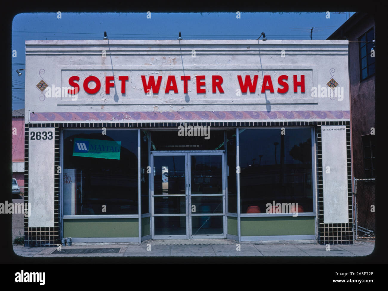 Soft Water Wash, Main Street, Ocean Park, California Stock Photo - Alamy