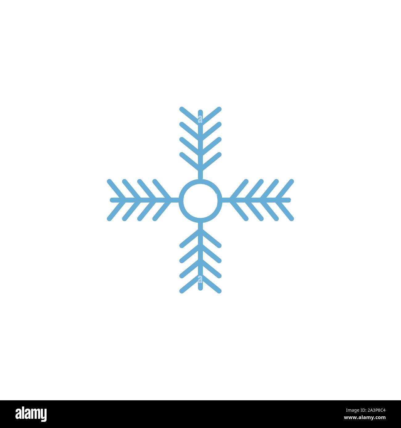 cute snowflakes on white background vector illustration design Stock ...