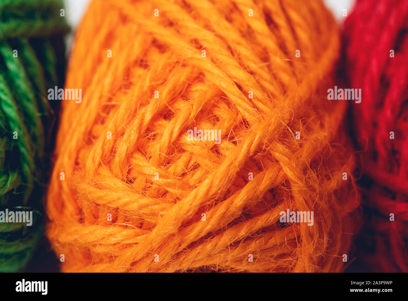 Colorful yarn balls as background, close up Stock Photo - Alamy