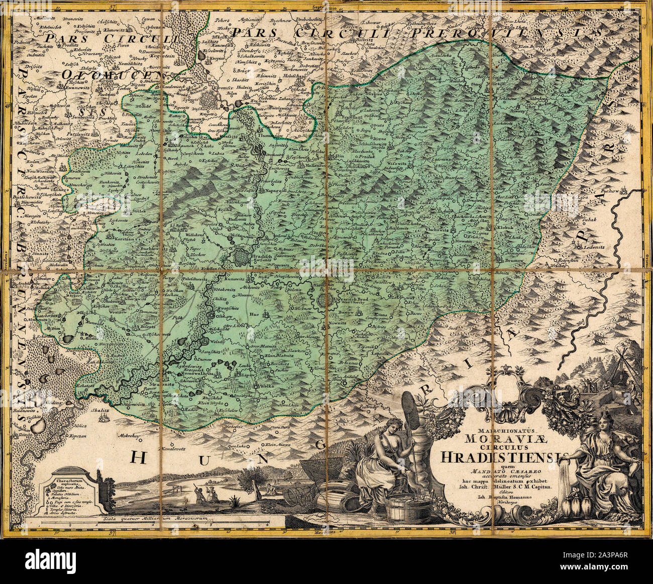 Antique Map Of Moravia High Resolution Stock Photography and Images - Alamy