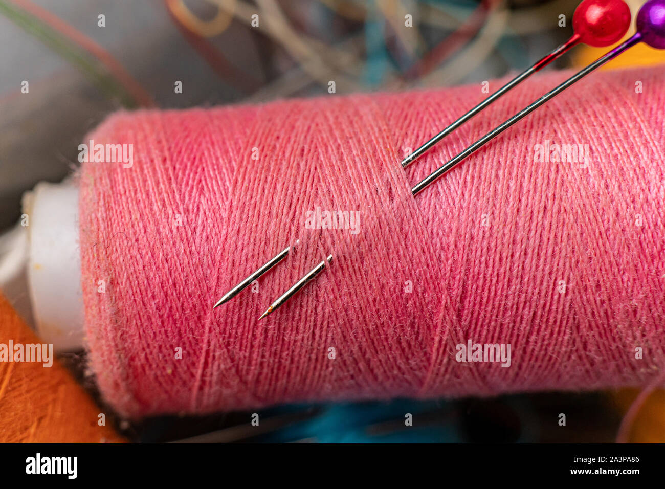 Sewing Needle In Fabric High Resolution Stock Photography and Images ...
