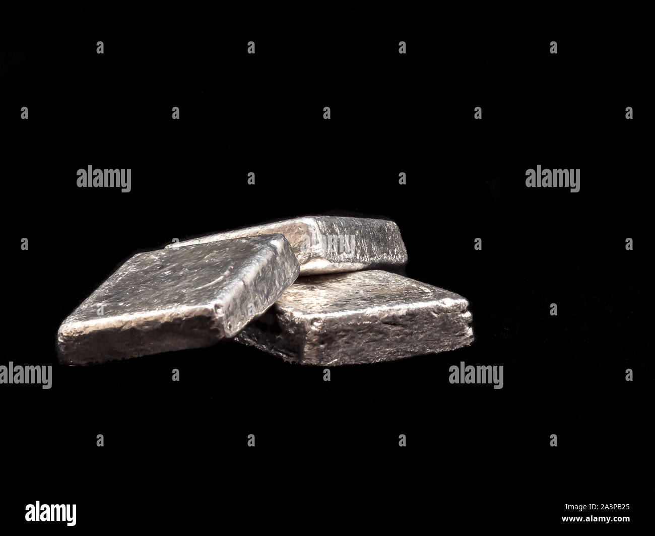 Pure silver ingot bars hi-res stock photography and images - Alamy