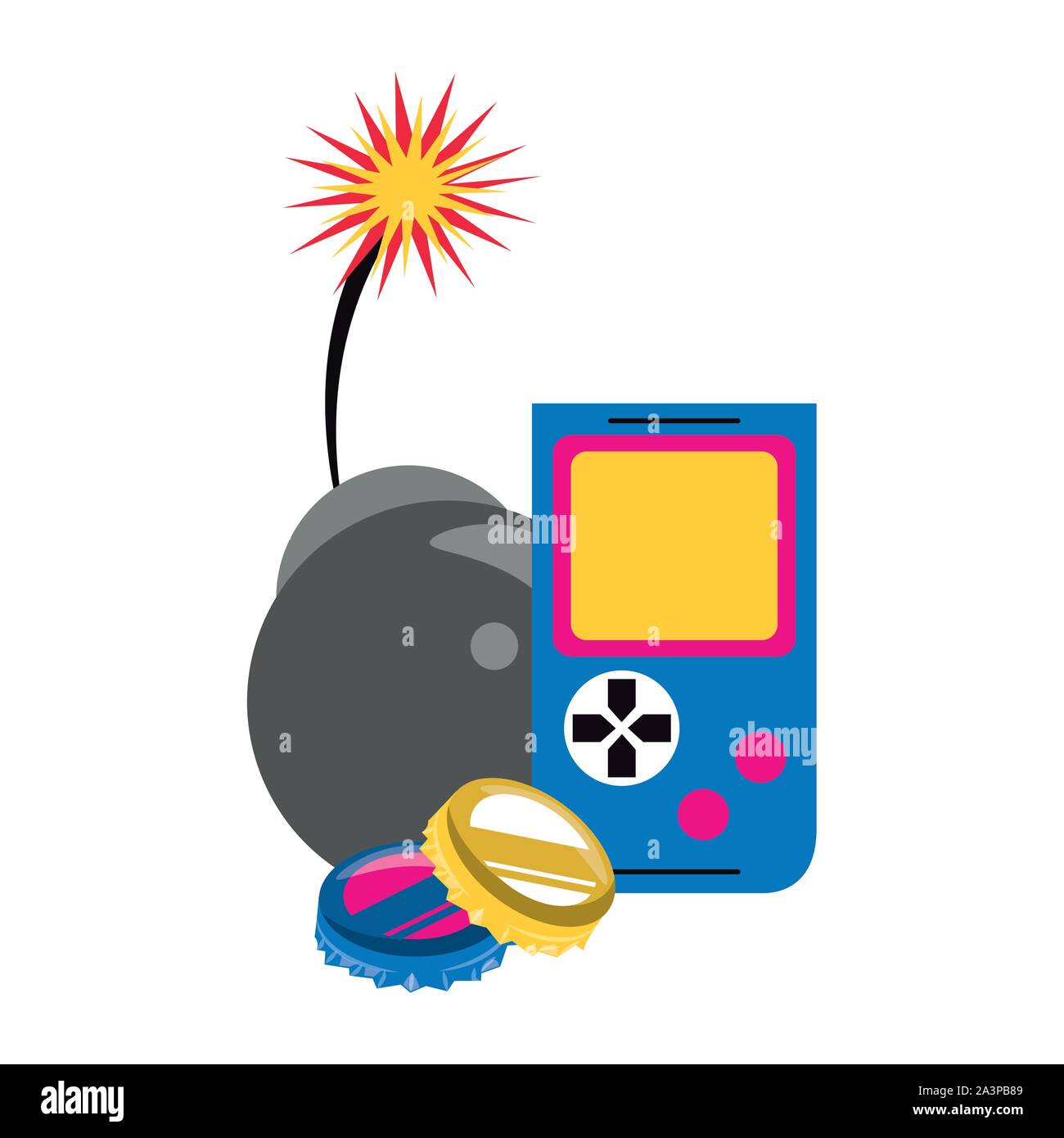 videogame and bomb design Stock Vector Image & Art - Alamy