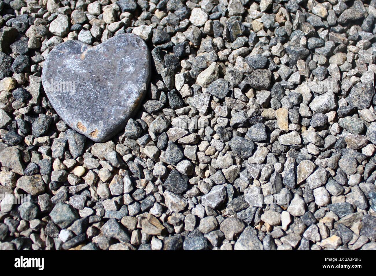 The picture shows a heart of stone Stock Photo - Alamy