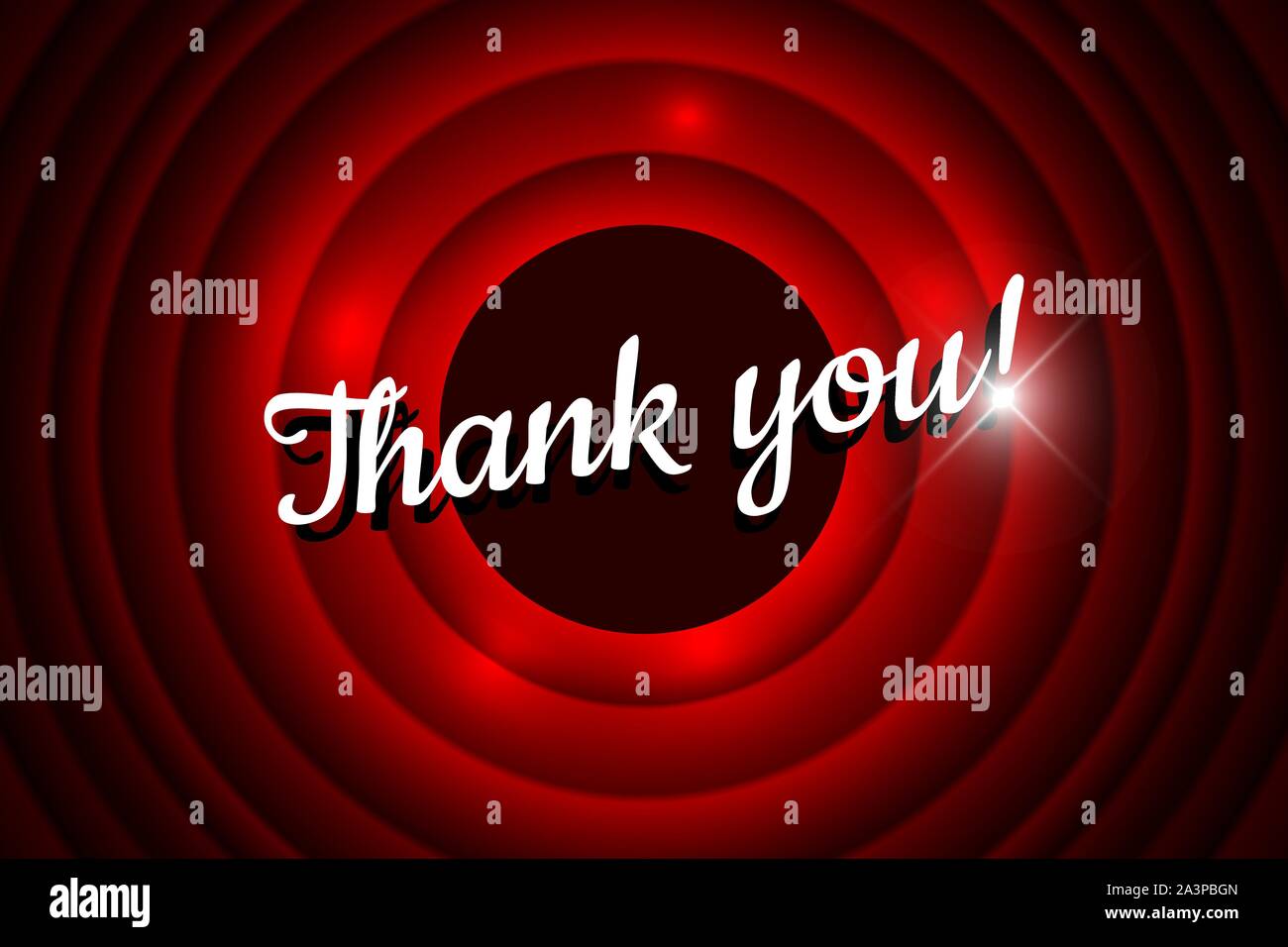 Vintage movie ending screen Stock Vector Images - Alamy