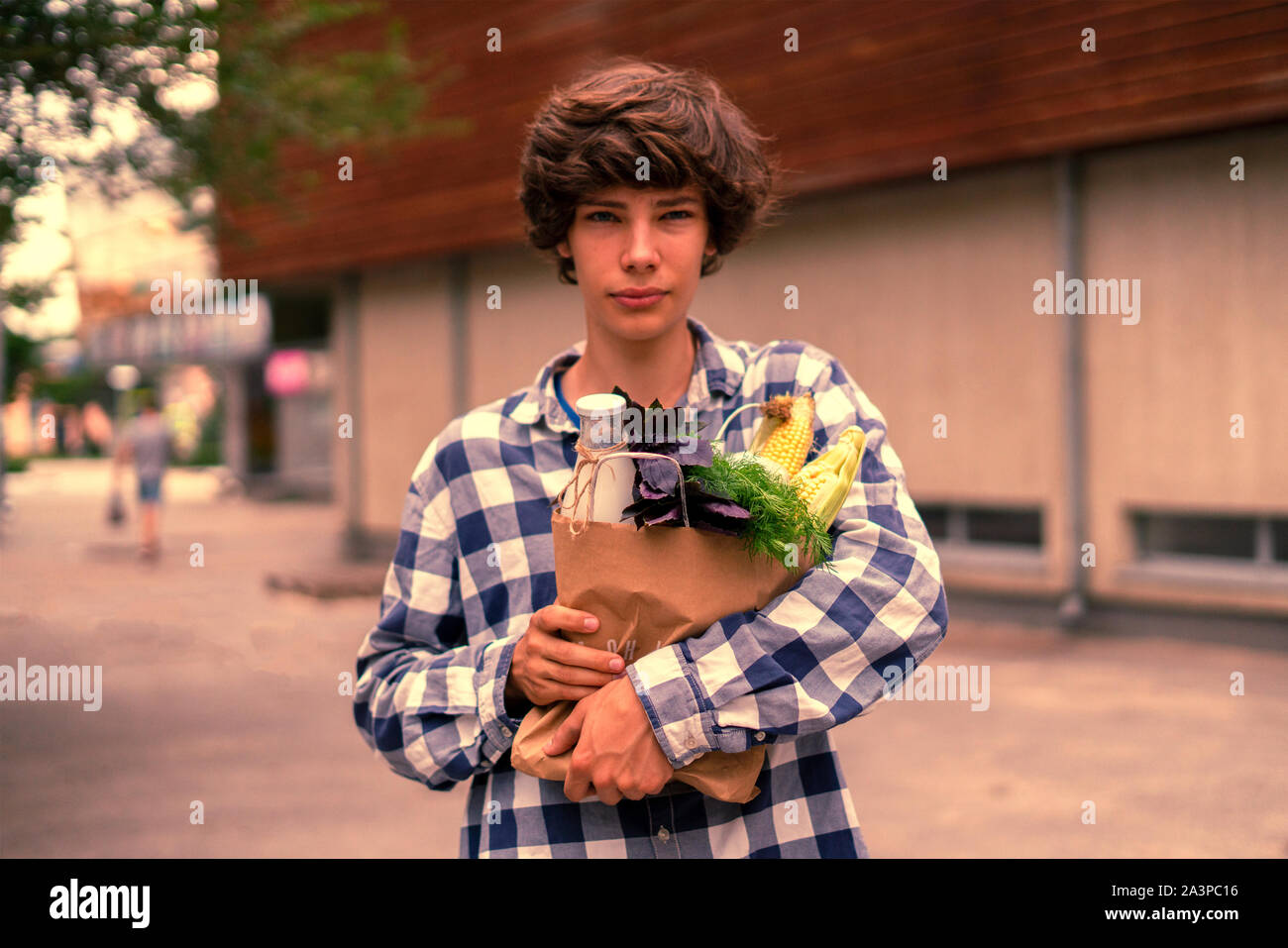 Person buying milk hi-res stock photography and images - Alamy