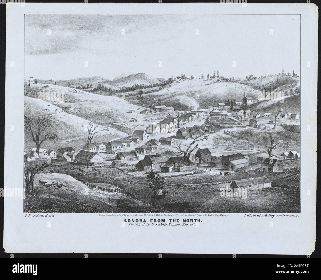 Sonora from the north / G. H. Goddard, del. Lith. Britton & Rey, San ...