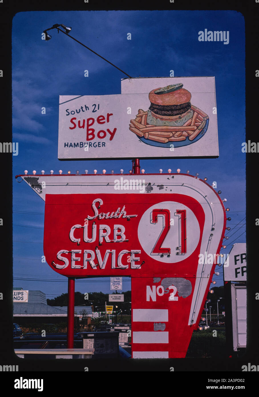 South 21 Curb Service, Charlotte, North Carolina Stock Photo - Alamy