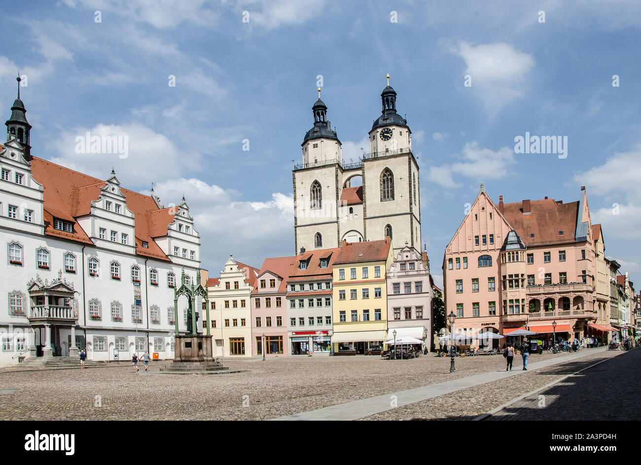 Luther statue in wittenberg germany hi-res stock photography and images ...