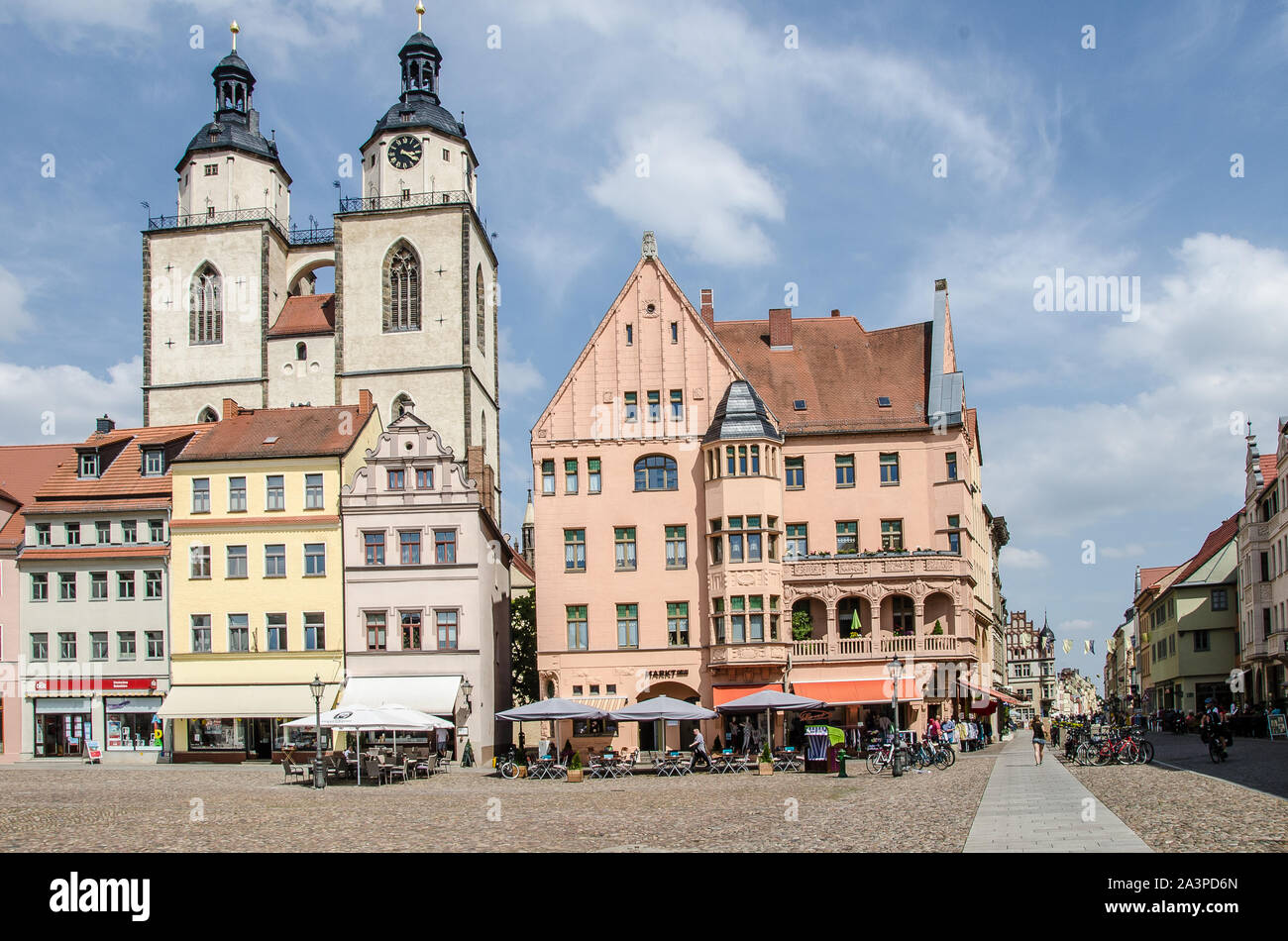 Luther statue in wittenberg germany hi-res stock photography and images ...