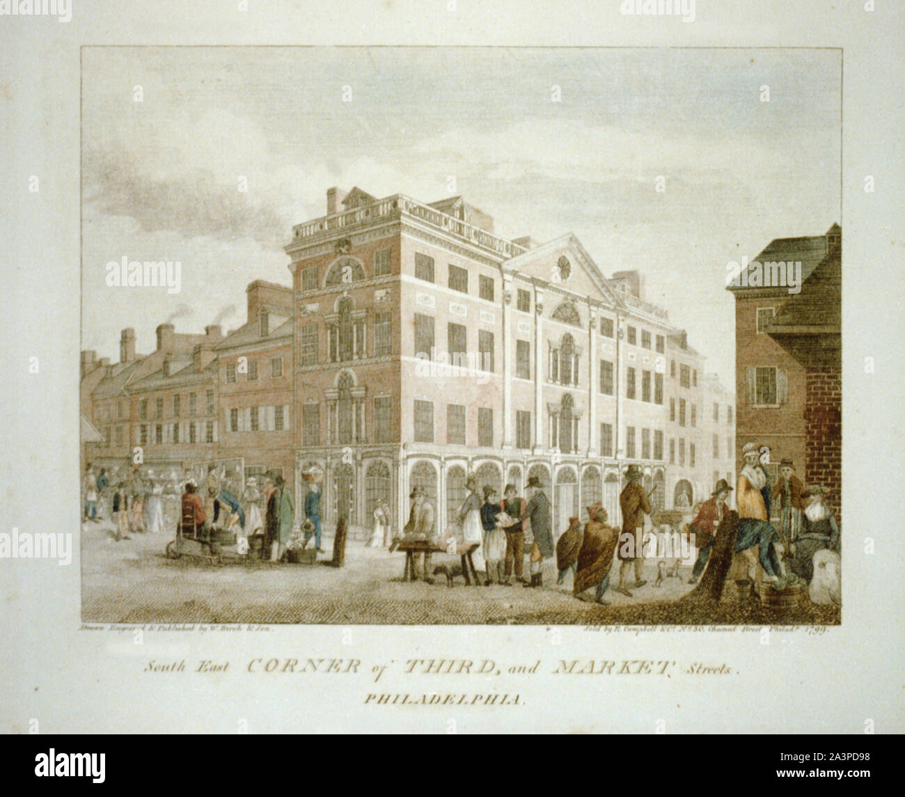 South East Corner of Third, and Market Streets - Philadelphia Stock ...