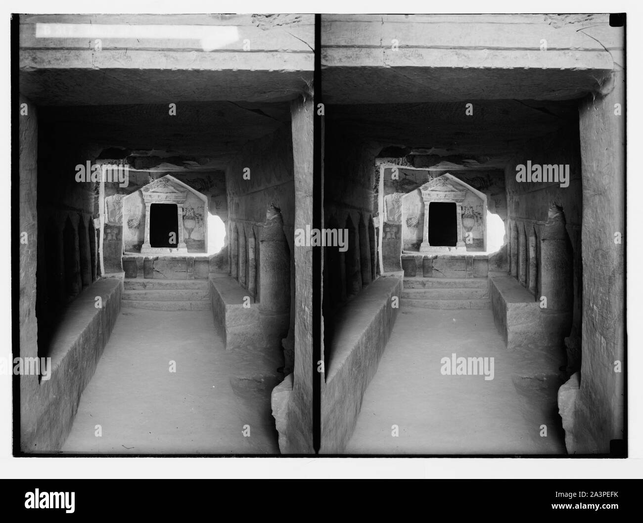 Southern Palestine. Tomb of Beit Jibrin after clearing Stock Photo - Alamy