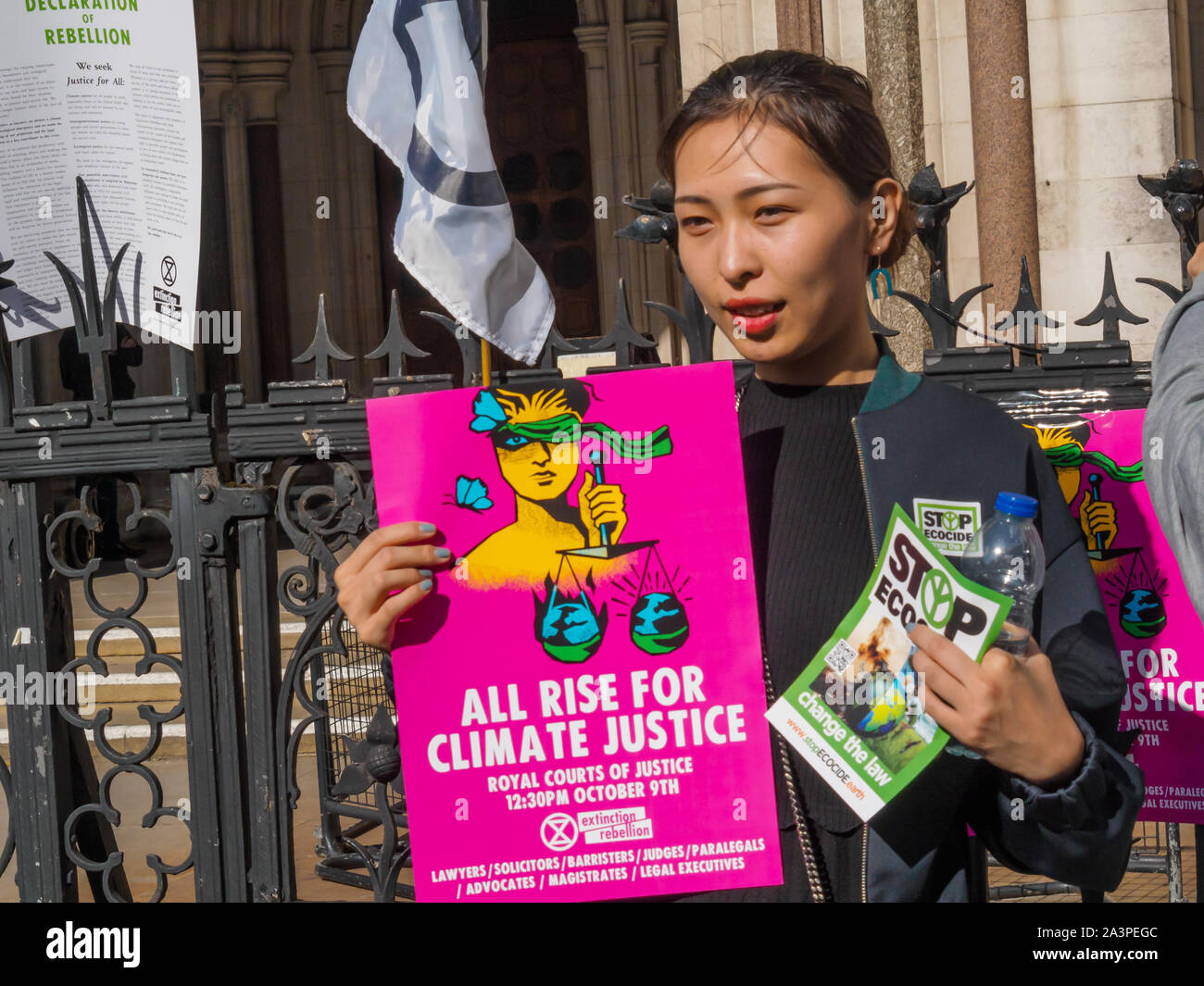 London, UK. 9th October 2019. As a part of Extinction Rebellion’s ...