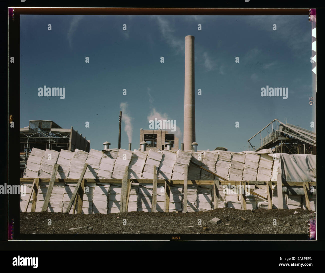 Southland Paper mill, Kraft (chemical) pulp used in making newsprint ...