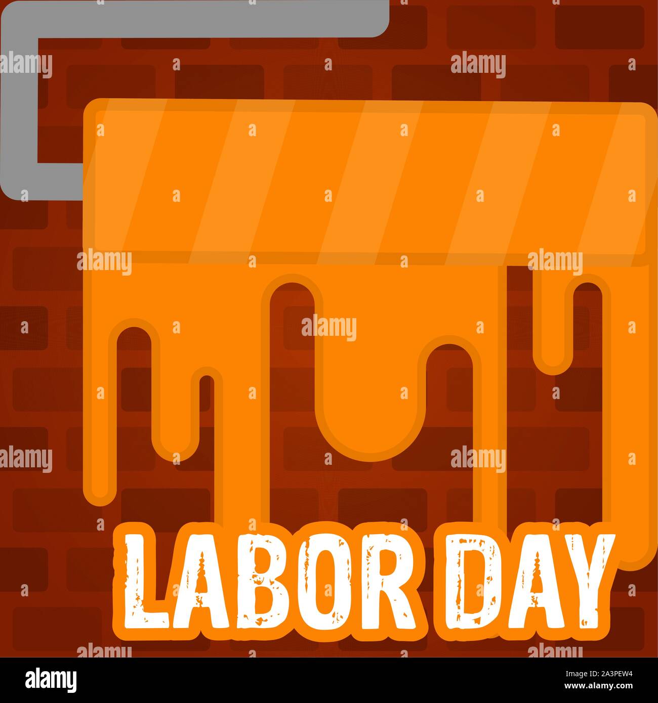 Labor day poster with a construction objects and text - Vector ...