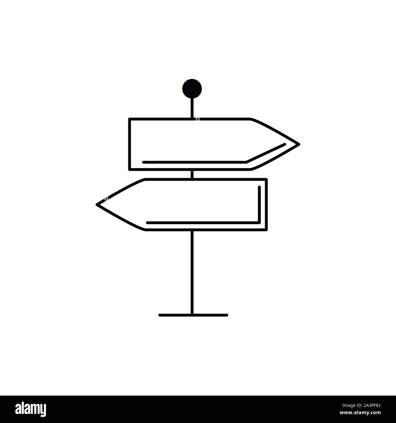 sing arrows traffic illustration vacation travel icon line image design ...