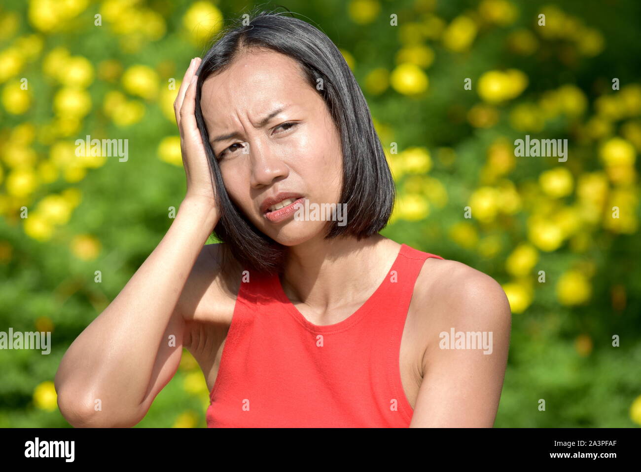 Female And Memory Loss Stock Photo - Alamy