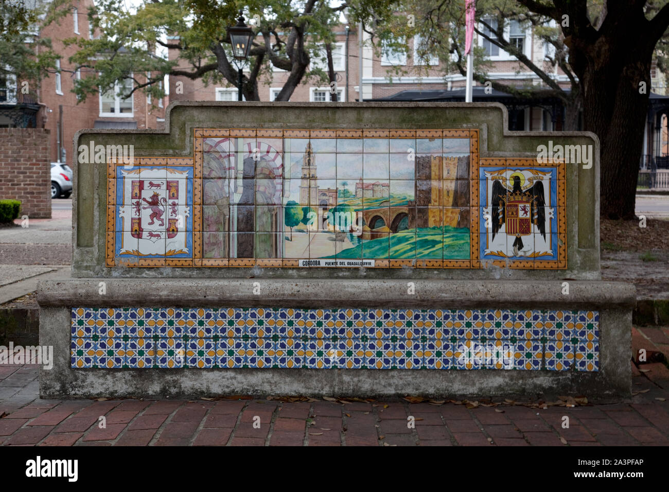 Spanish Park in Mobile, Alabama Stock Photo - Alamy