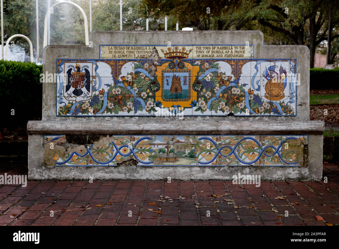 Spanish Park in Mobile, Alabama Stock Photo - Alamy