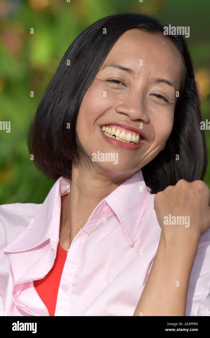 Happy individual woman hi-res stock photography and images - Alamy