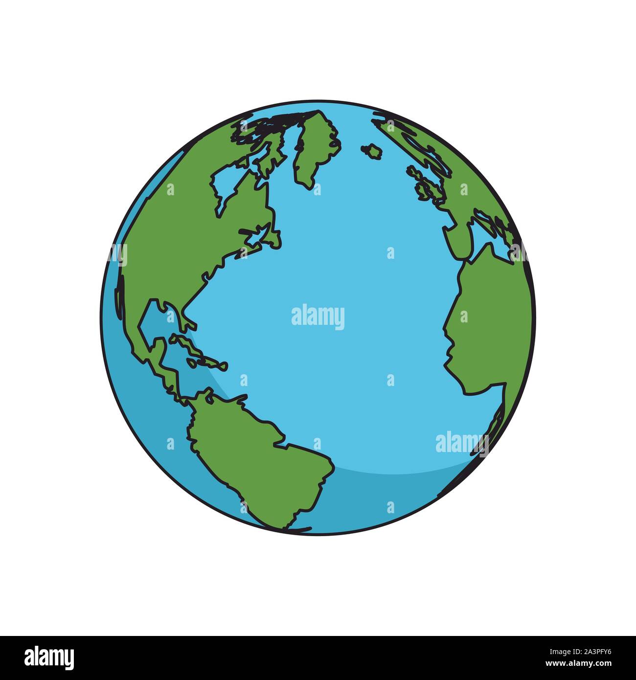 earth planet icon, flat design Stock Vector Image & Art - Alamy