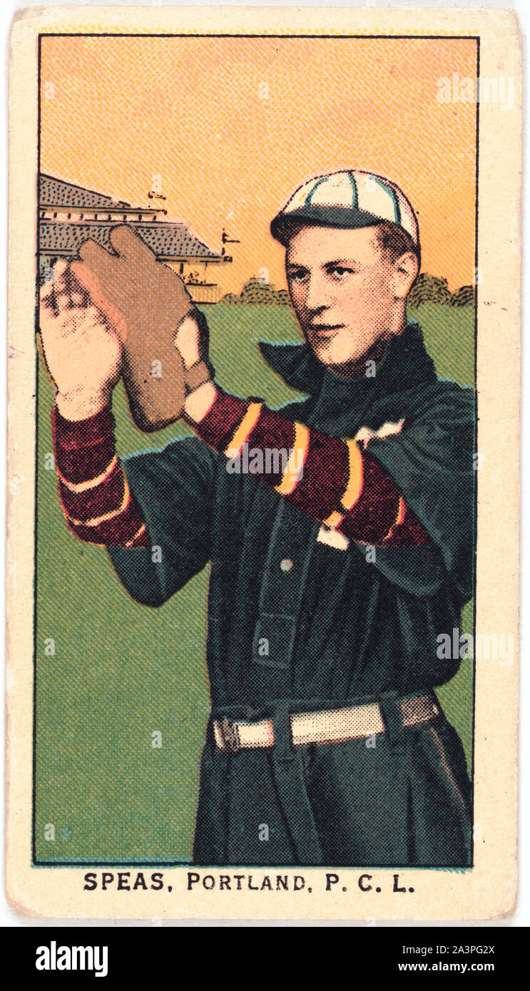 Speas, Portland Team, baseball card portrait Stock Photo - Alamy