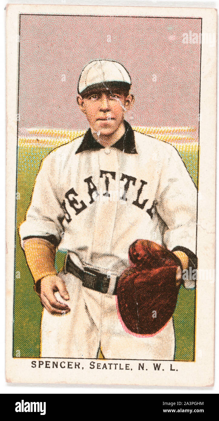 Spencer, Seattle Team, baseball card portrait Stock Photo - Alamy
