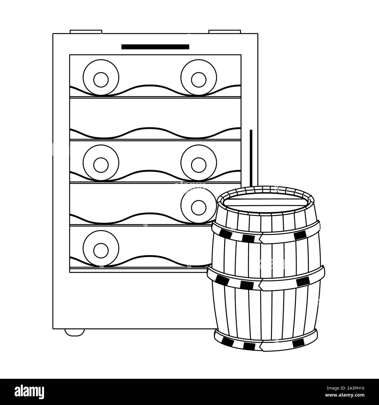 Vine fridge Cut Out Stock Images & Pictures - Alamy