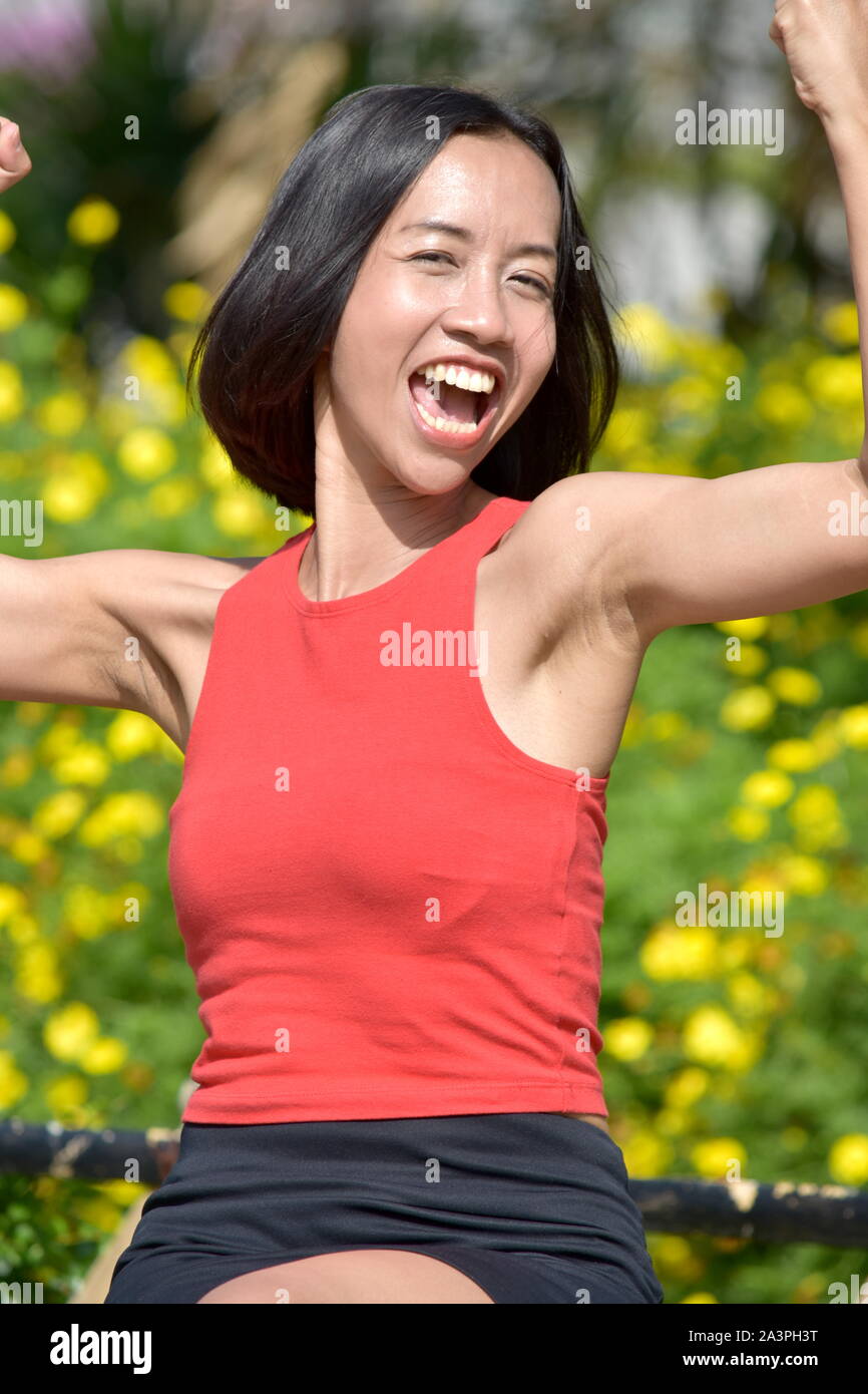 Excited female hi-res stock photography and images - Alamy
