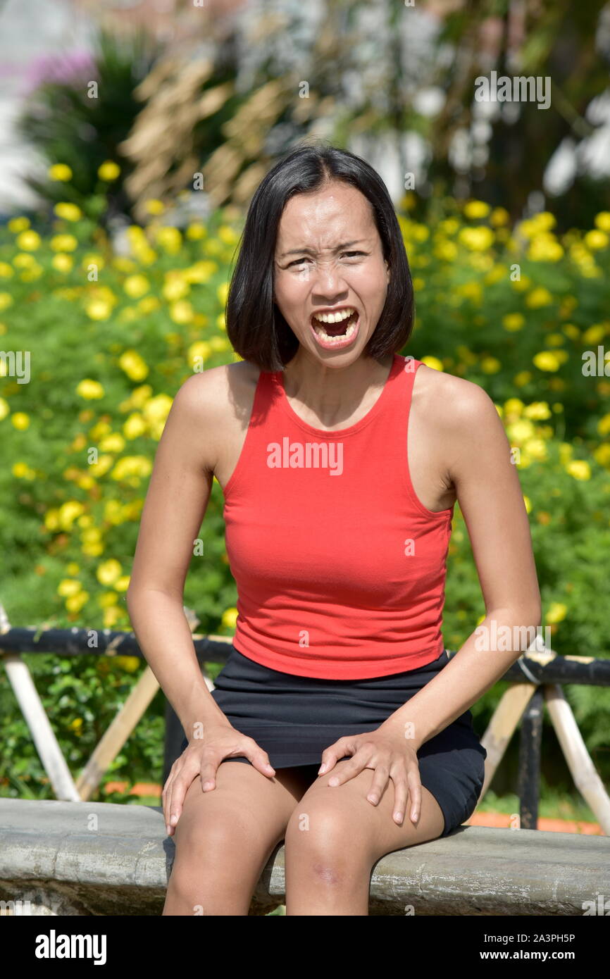 Mad Female Woman Stock Photo - Alamy