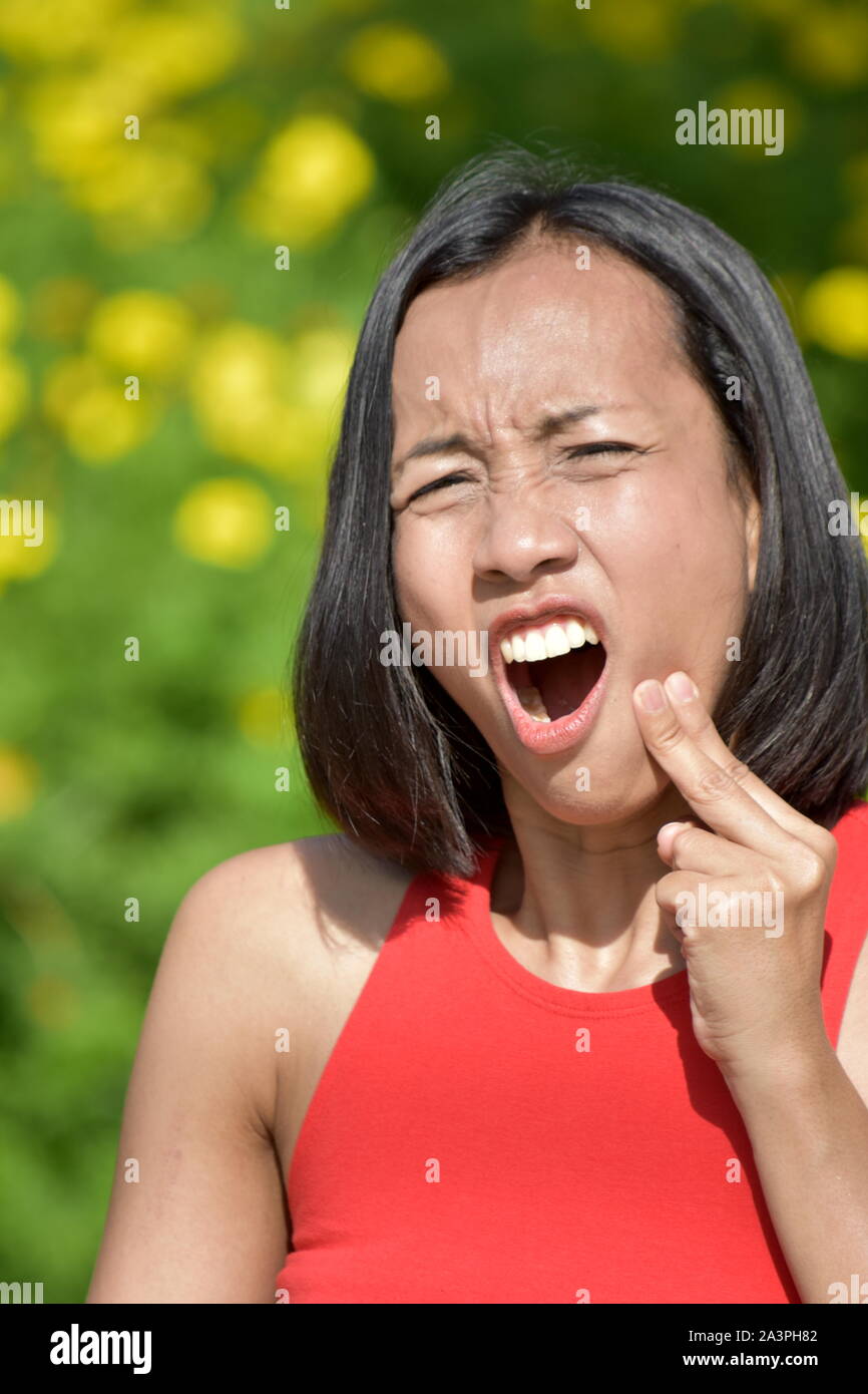 Female With Toothache Stock Photo - Alamy