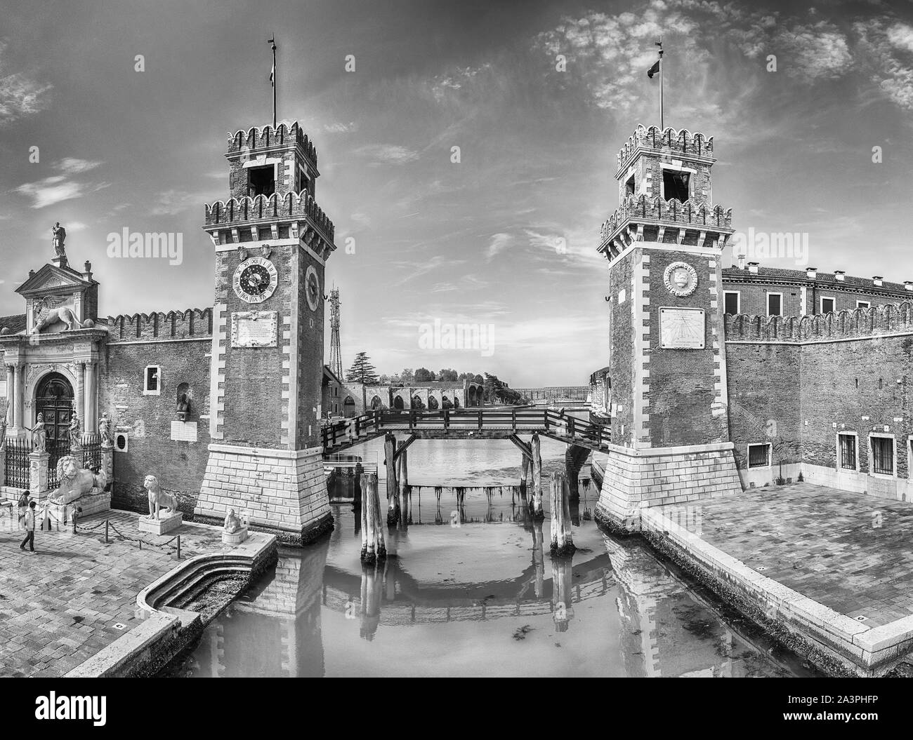 Building of the old arsenal Black and White Stock Photos & Images - Alamy