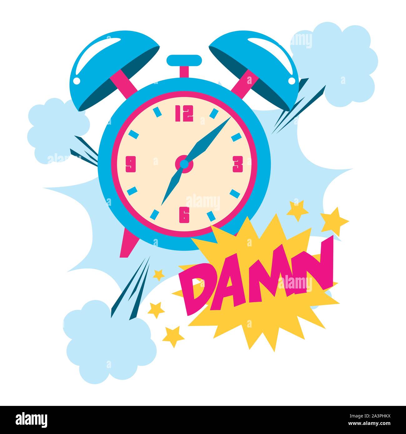 retro clock icon Stock Vector Image & Art - Alamy