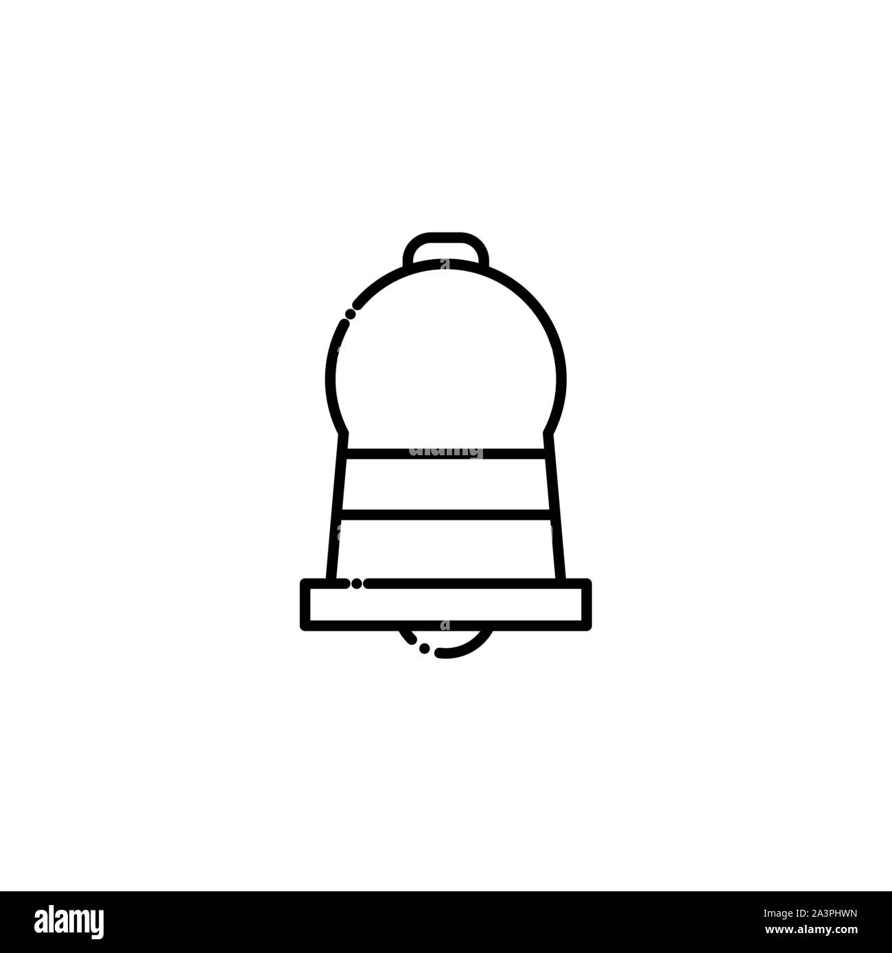 Social media and multimedia bell icon, Apps communication digital ...