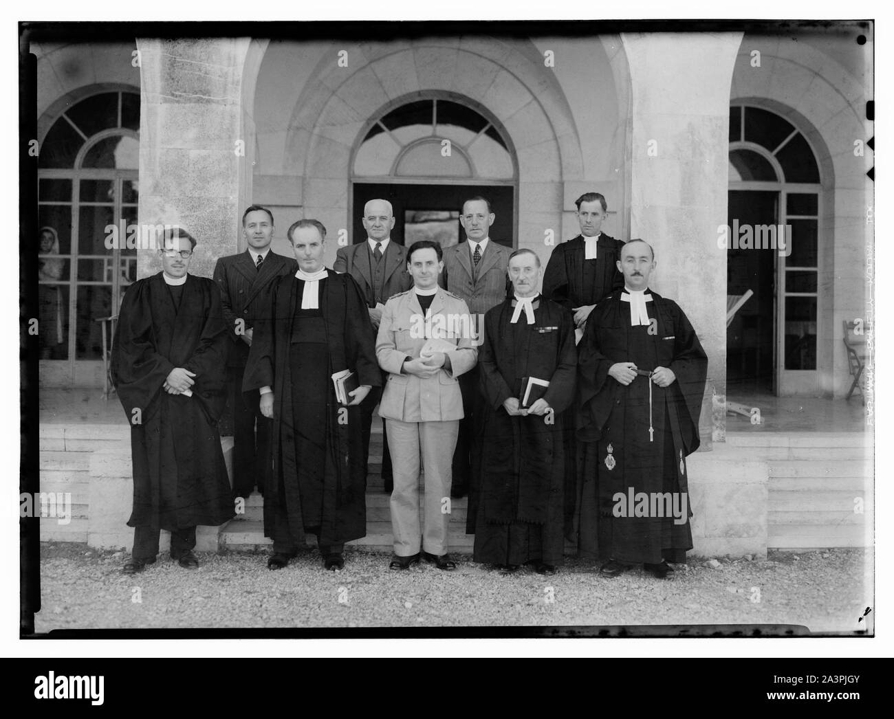 St. Andrew's clergymen, group at Rev. Clark-Kerr's induction on June 5 ...