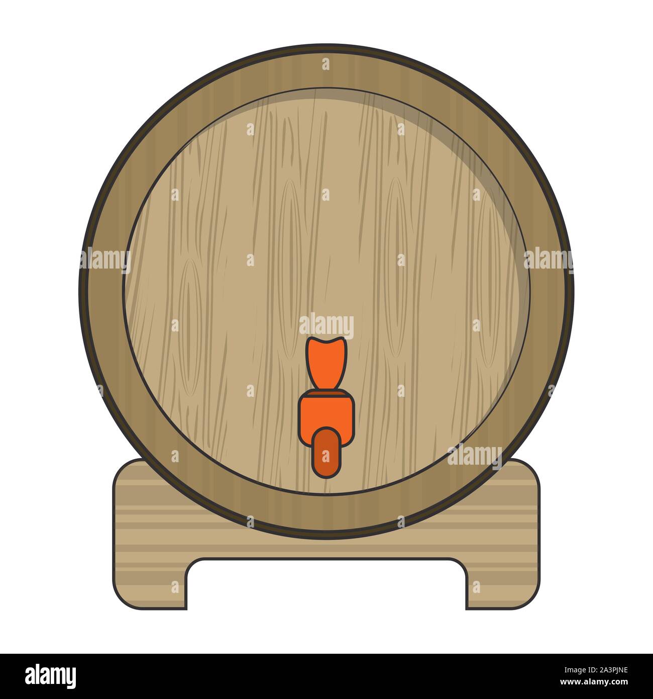 wooden barrel icon Stock Vector Image & Art - Alamy
