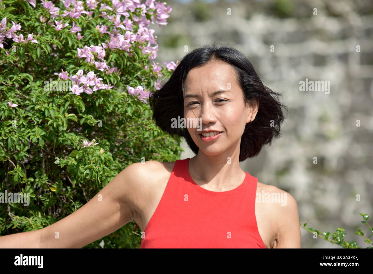 Cute Pretty Filipina Female Stock Photo - Alamy