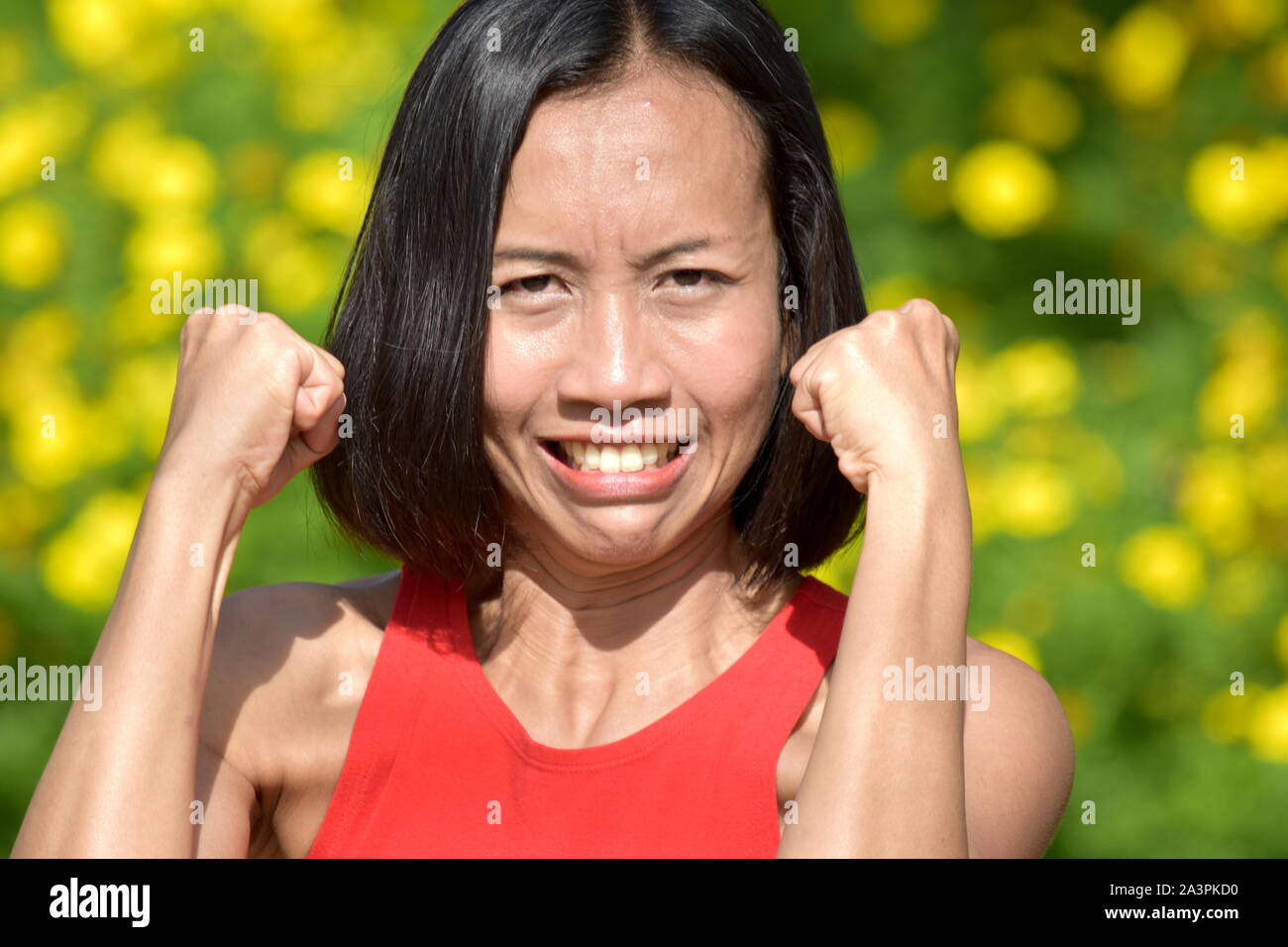 Mad Pretty Filipina Adult Female Stock Photo - Alamy