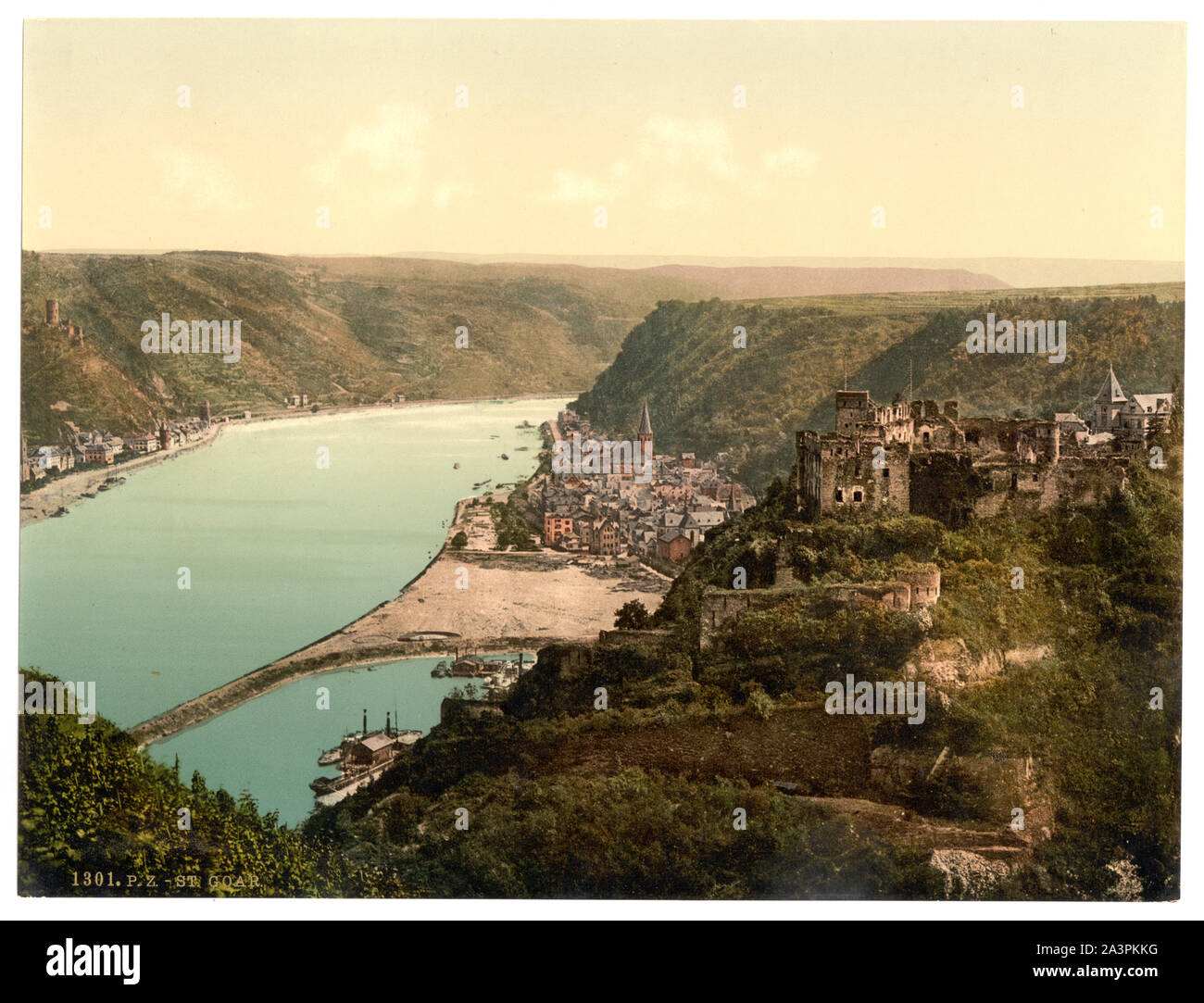 St. Goar, the Rhine, Germany Stock Photo - Alamy