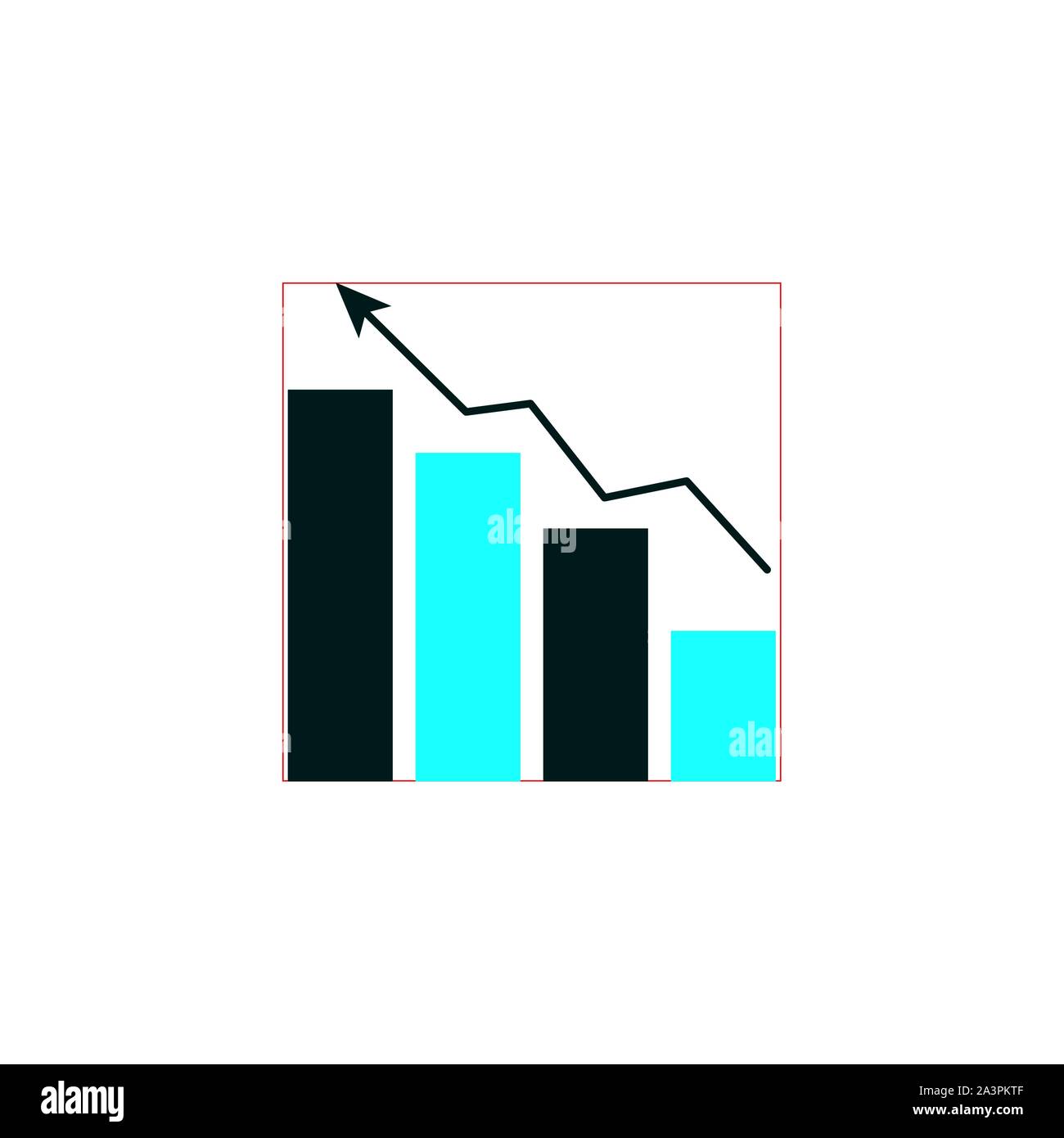 Workflow with arrow increase design, Infographic data information ...