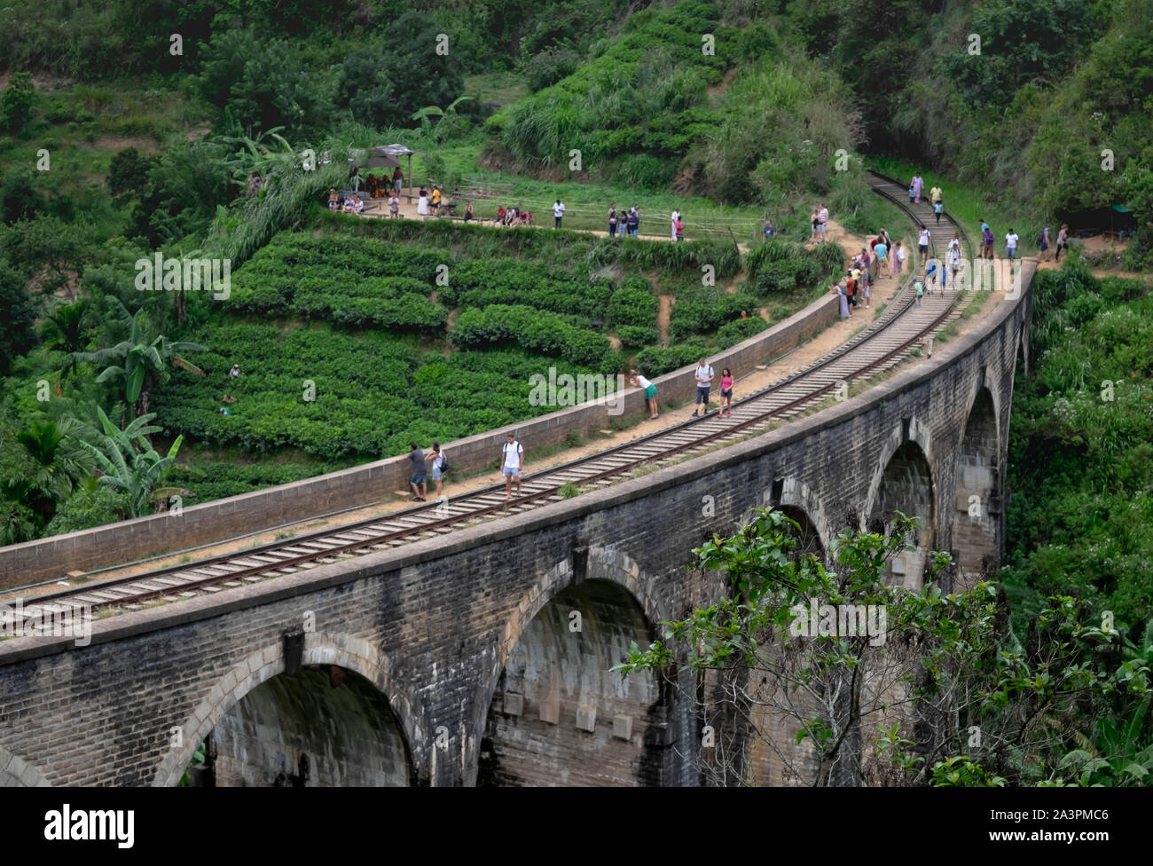 ELLA/ DEMODARA, SRI-LANKA: AUGUST 08/ 2019: The Nine Arches Demodara ...