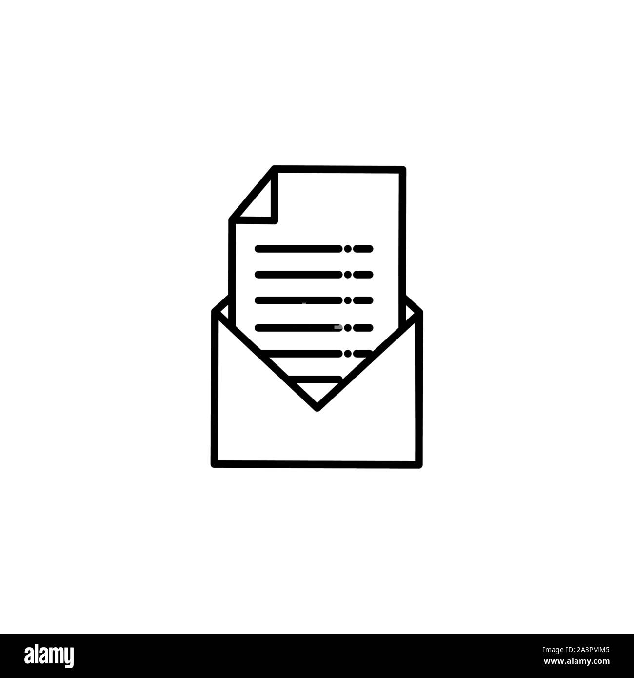 Envelope design, Email mail message letter marketing communication card ...