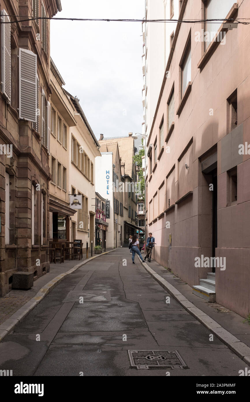 A quiet back street in Strasbourg, France Stock Photo - Alamy